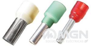 TERMINAL PIN TUBULAR C/AISLACION P/0.75MM2 CELESTE | MAGNANI
