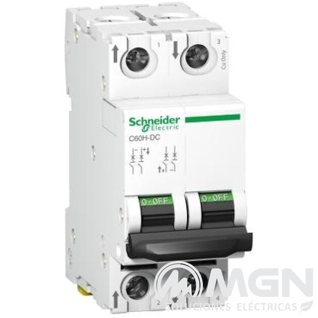 INTERRUPTOR TERMOMAGNETICO C60H-DC 2X6A CURVA C 250VCC | MAGNANI