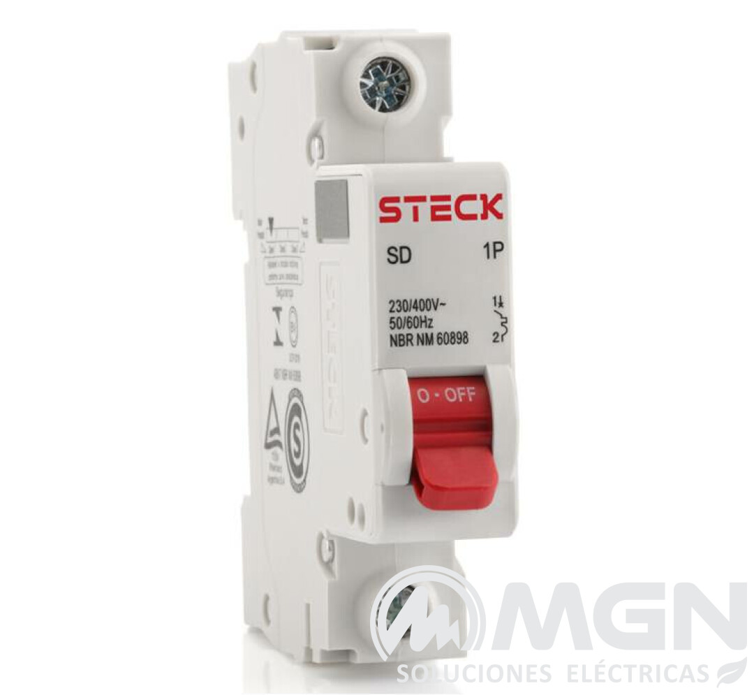 INTERRUPTOR TERMOMAGNETICO SDZD61 63A 1P CURVA C 6KA | MAGNANI