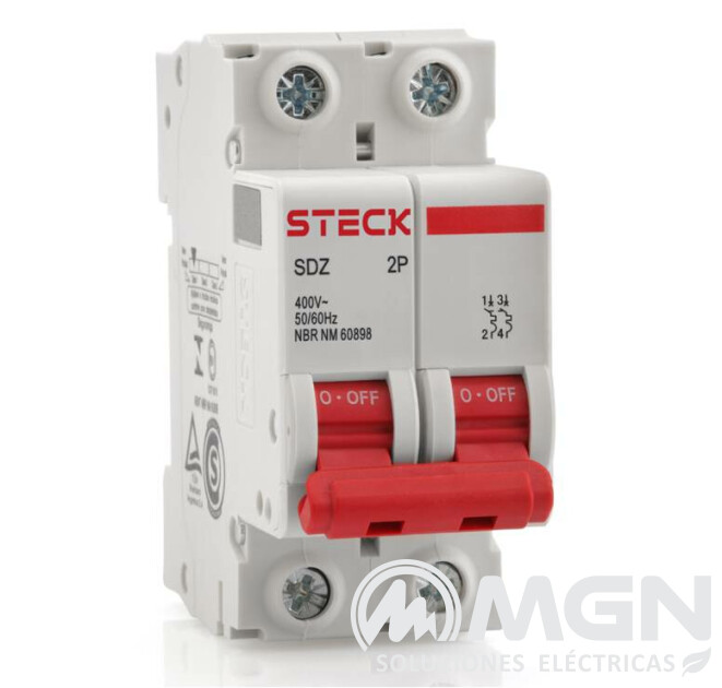 INTERRUPTOR TERMOMAGNETICO SDZD62 40A 2P CURVA C 6KA | MAGNANI