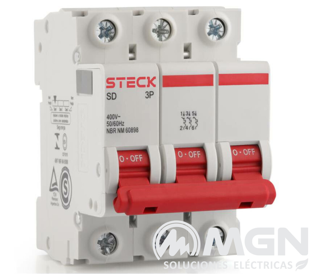 INTERRUPTOR TERMOMAGNETICO SDZD63 06A 3P CURVA C 6KA | MAGNANI