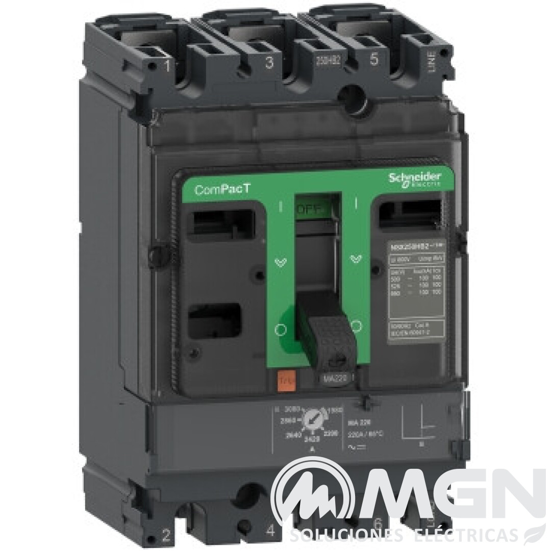 INTERRUPTOR AUT. NSX100H MA50 3P3R 3X50A 70KA | MAGNANI